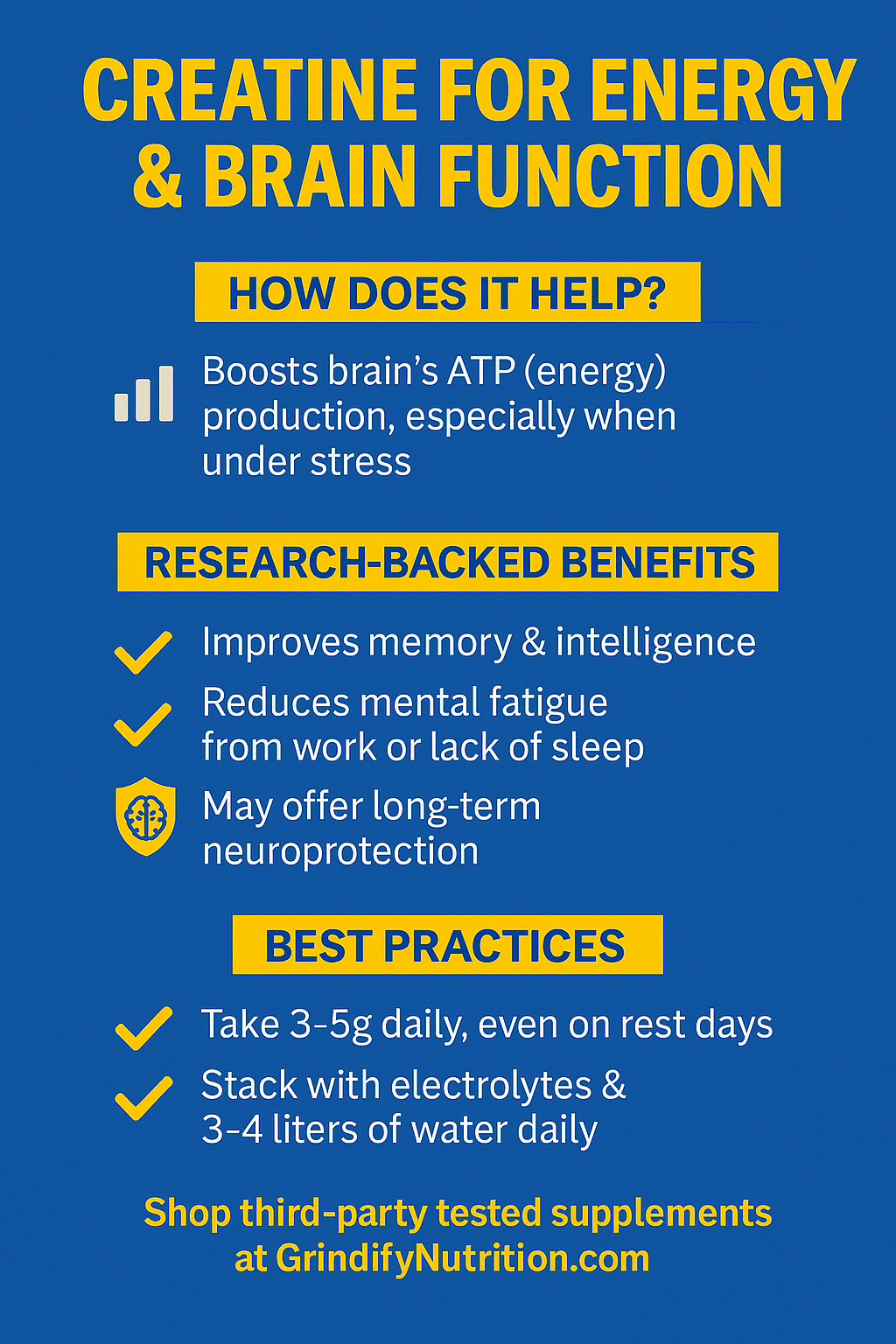 Does Creatine Help With Energy and Brain Function? – Grindify Nutrition LLC